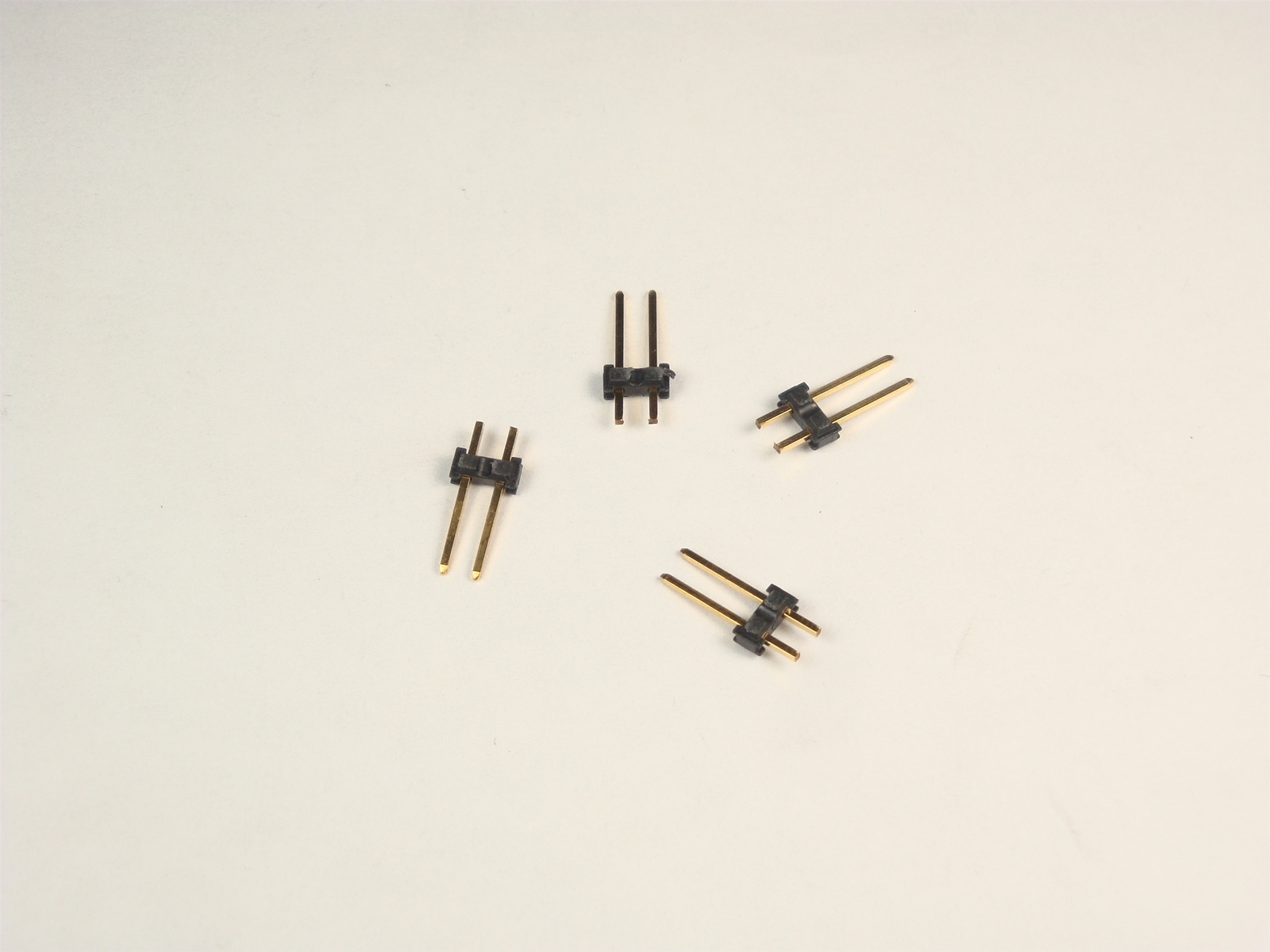 Lot of 10 86101-10-A-2M Crane Connector Header 2 Position 1X2 Gold Thru ...