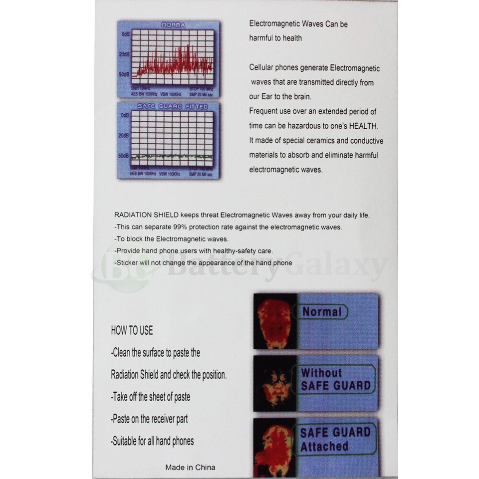 Lot 1-10000 Anti-Radiation Protection Shield for iPhone 12/Mini/Pro/Pro ...