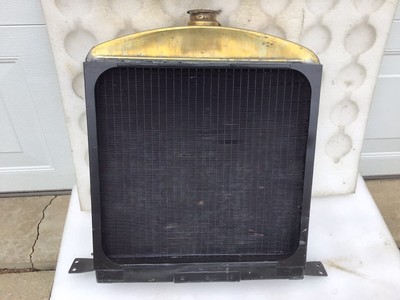 1920s-1930s PERFEX BRASS RADIATOR with SHROUD for TRACTOR or TRUCK ...