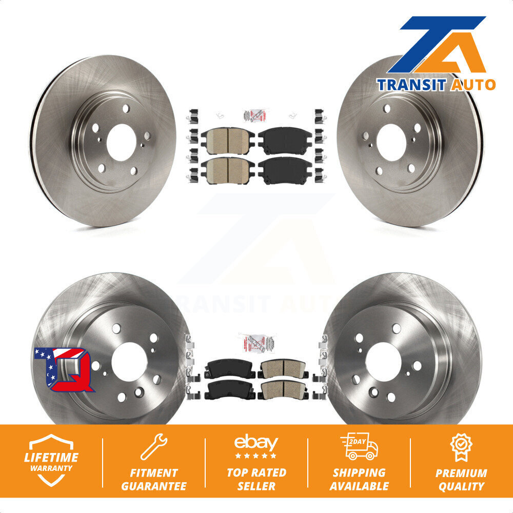 Front Rear Integrally Molded Pad & Brake Rotor Kit For 2002-2003 Lexus ...