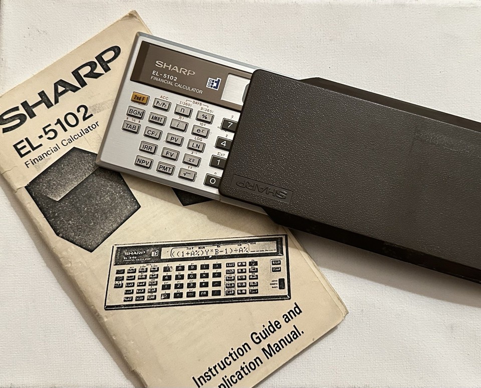 Sharp el-5102 electronic & Office Depot Solar/battery Calculalator ...