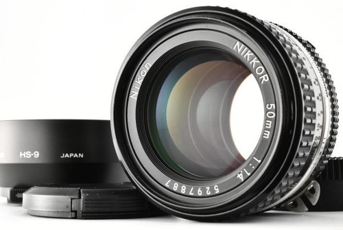 Nikon Nikkor AI-S AIS 50mm f1.4 MF Lens F-Mount w/ Hood | eBay