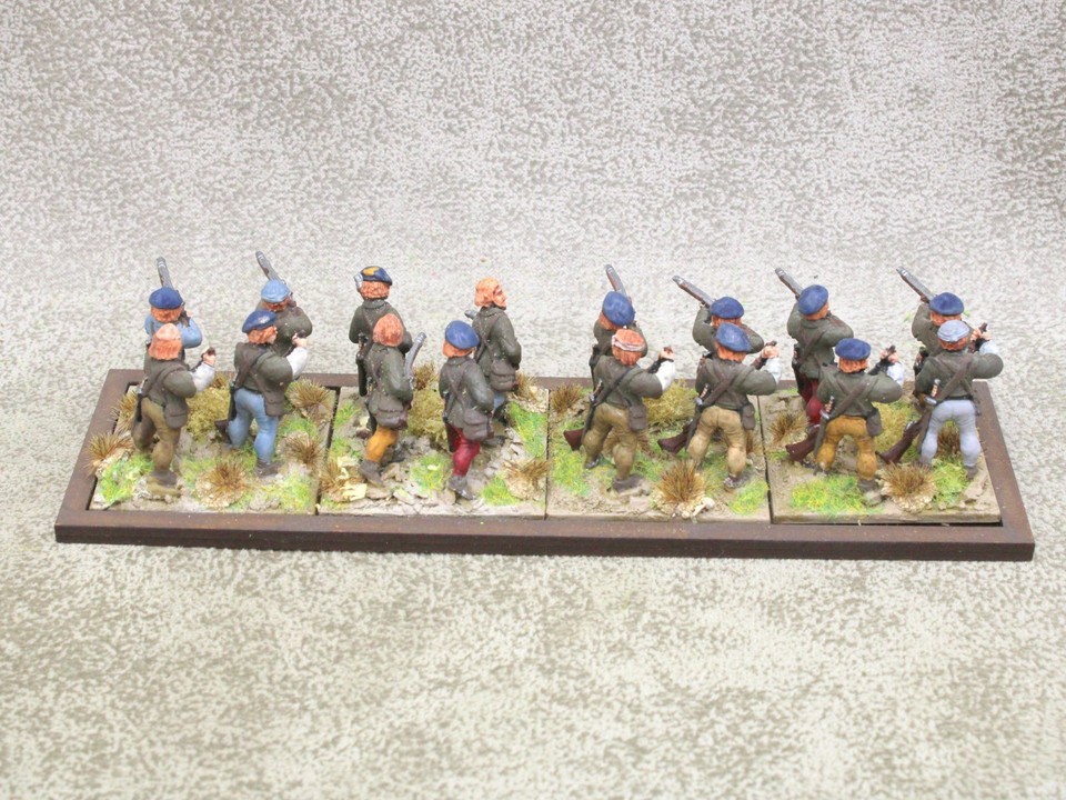 25mm ECW metal Scottish MUSKETEERS x16 Well Painted English Civil War ...