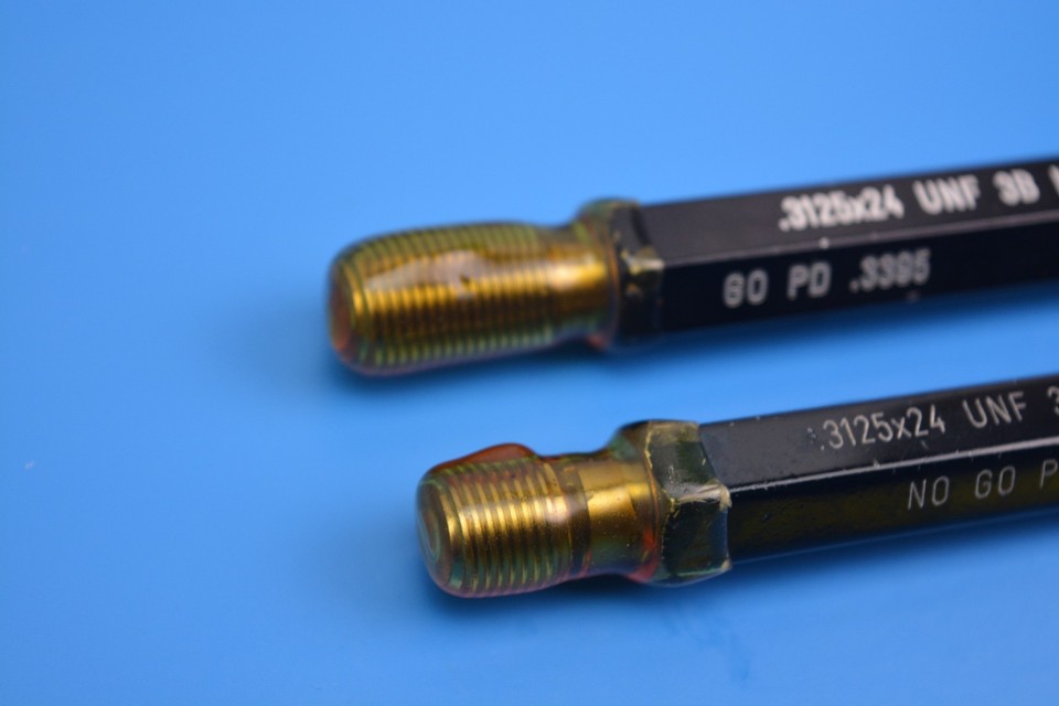 Wire Thread Insert Thread Gauges 0.3125" 5/16" x 24 UNF Go NoGo No Go ...
