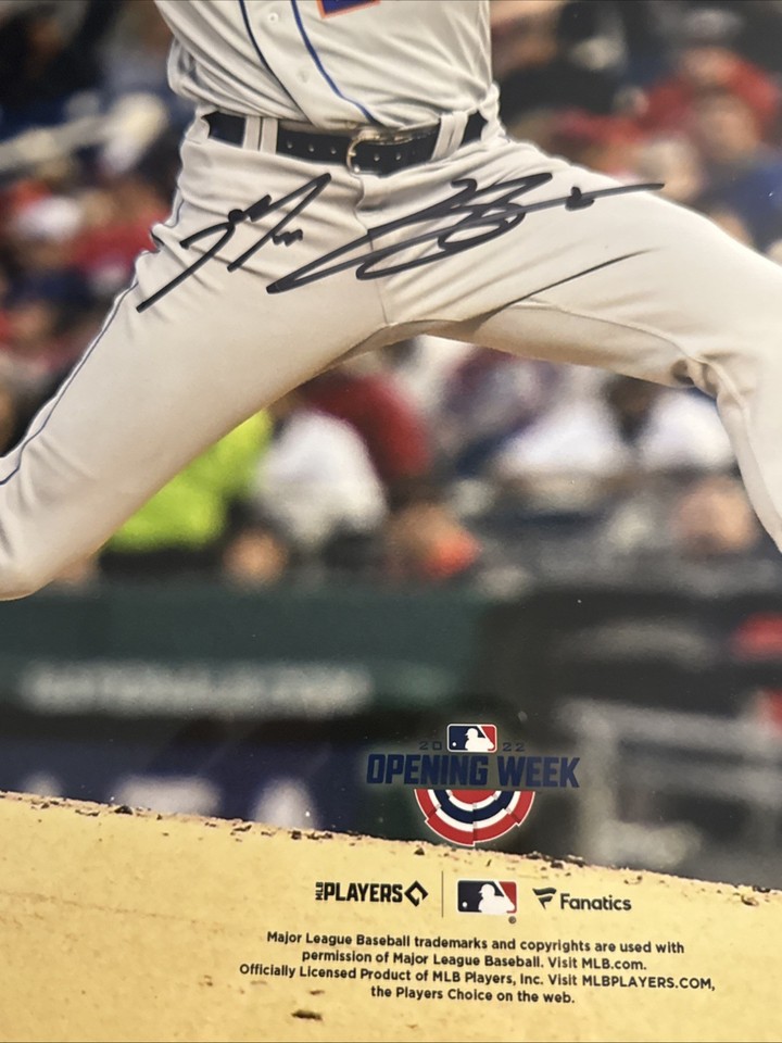 MAX SCHERZER New York Mets Signed 16" x 20" Team Debut Photograph w ...
