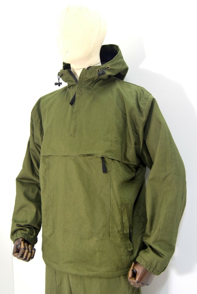 OD Olive Wool Lined Winter Smock Canvas Cotton Anorak Buffalo Top ...