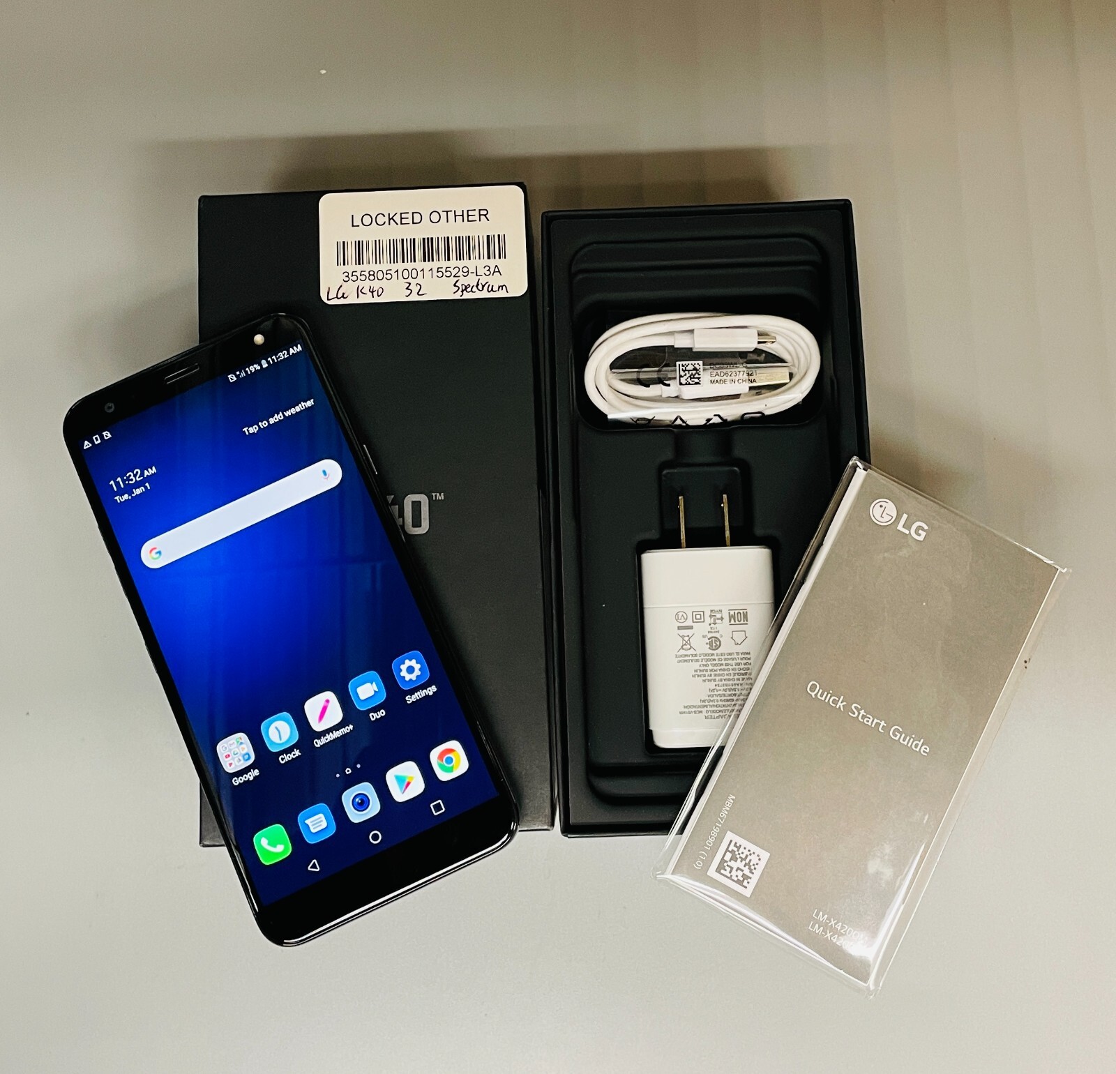 LG K40 Spectrum - 32GB Black Single SIM - 5.7'' - Very Good with Box | eBay