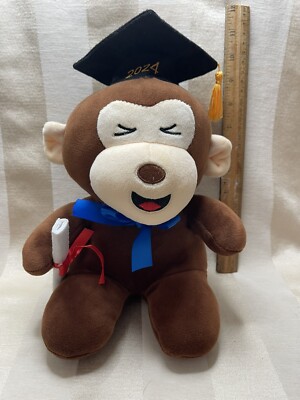 2024 Monkey Plush Graduate Homerbest Cute Laughing | eBay