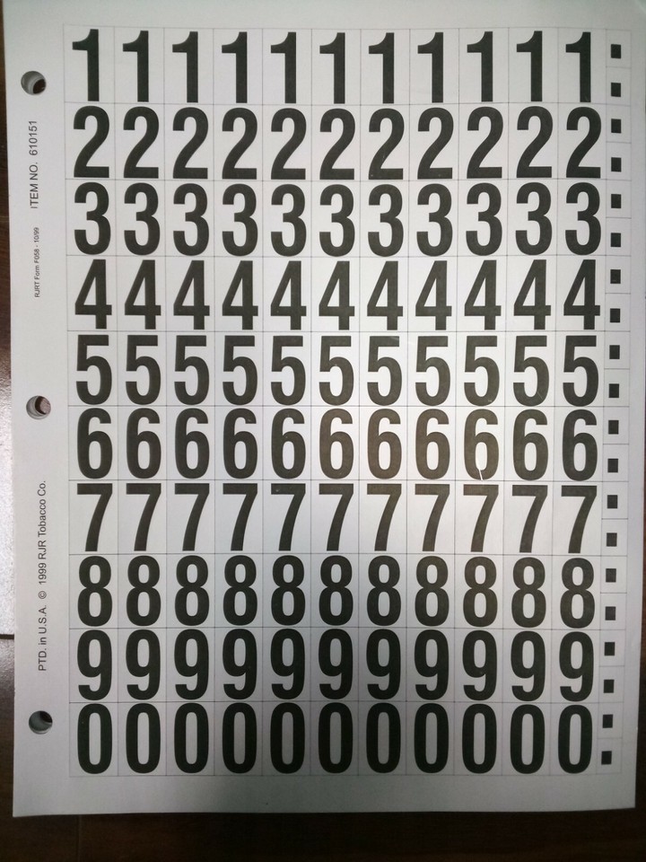 Mailbox Address locker Numbers Decal Vinyl Sticker Window Door Wall ...