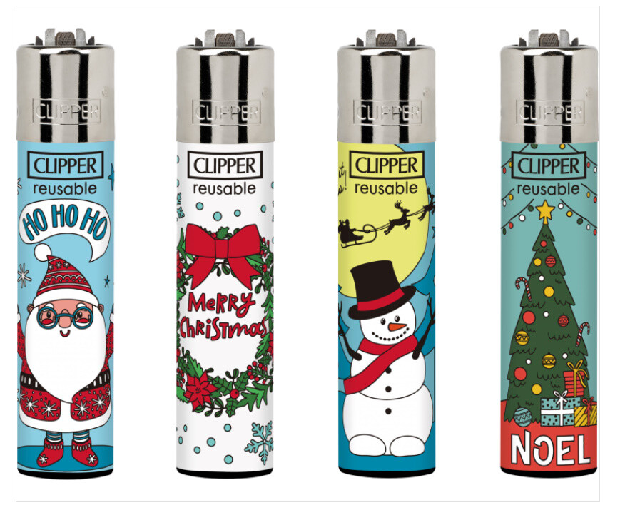 CLIPPER Lighters - MERRY CHRISTMAS CLIPPER - SOLO/FULL SET - Xmas Gift ...