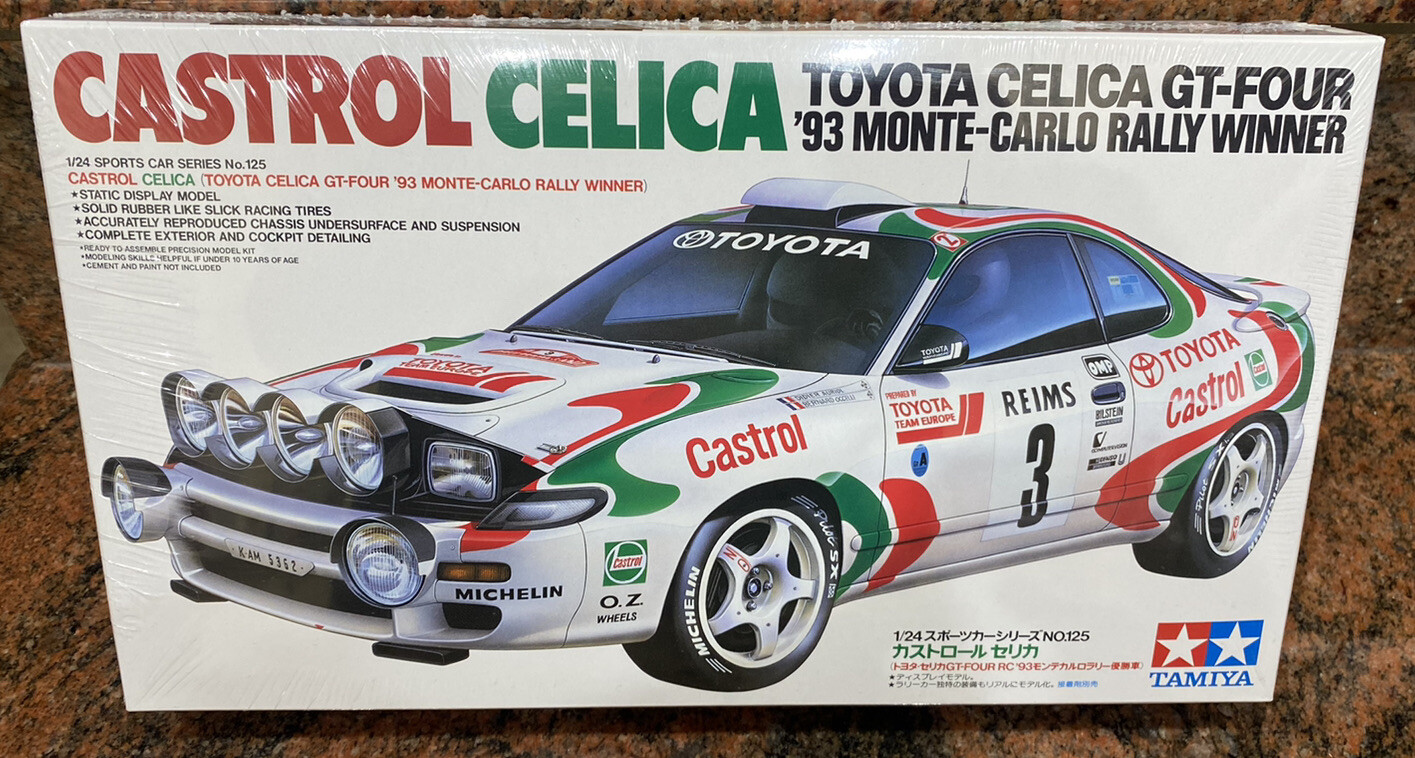 1/24 Tamiya Castrol Toyota Celica GT-Four '93 Monte Carlo Rally Model ...