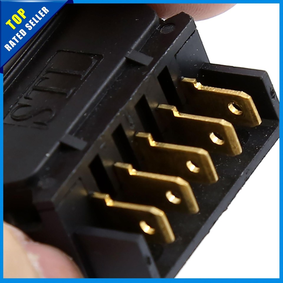 Universal Car 5-pin DC 12V SPST Momentary Power Window Rocker Switch ...