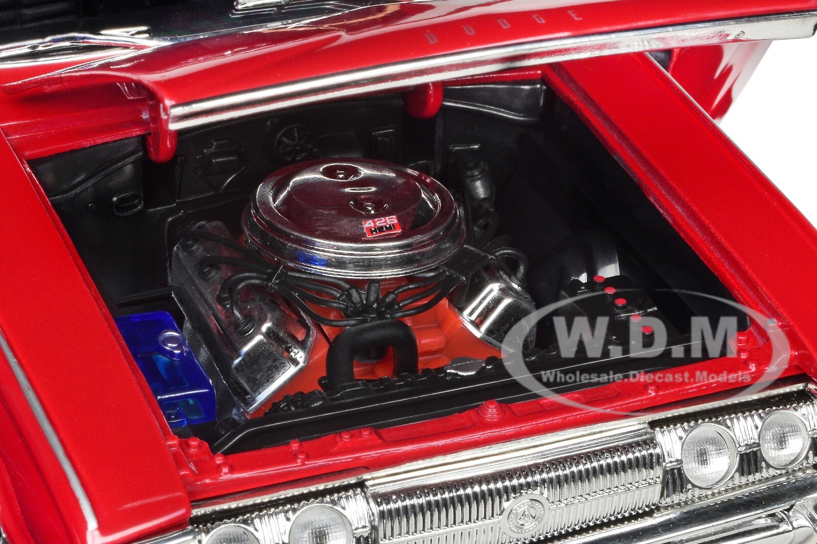 1966 DODGE CHARGER RED 1/18 DIECAST MODEL CAR BY ROAD SIGNATURE 92638 ...