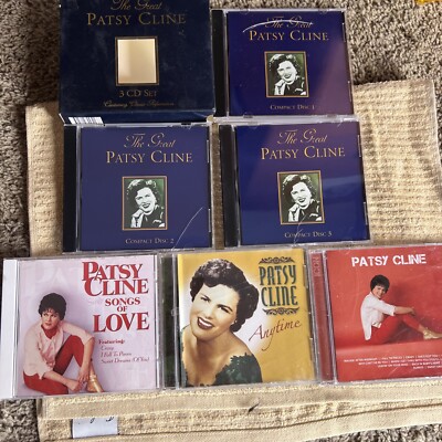 6 Patsy Cline Cds The Great Patsy, Songs Of Love, Anytime, Icon NEAR ...