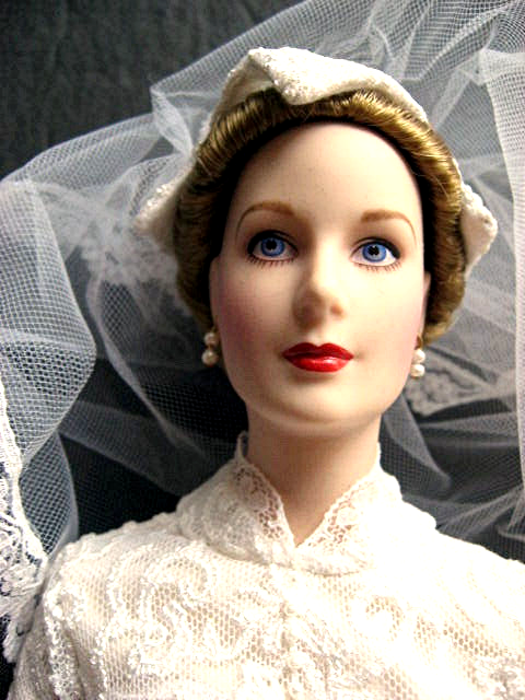 Vintage Franklin Mint Porcelain Bride Doll PRINCESS GRACE 17 in. | eBay