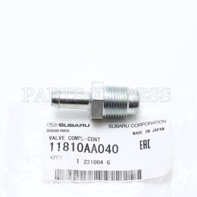 OEM GENUINE SUBARU FORESTER IMPREZA LEGACY COMPLETE CONTROL PCV VALVE ...