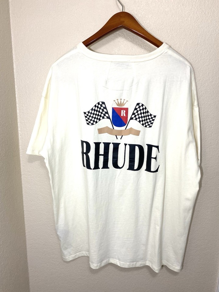 Rhude Racing Shirt Size XL Beige | eBay