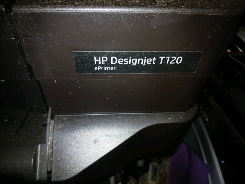 HP DesignJet T120 Wide Format Color Poster Printer 38" READ DESCRIPTION ...