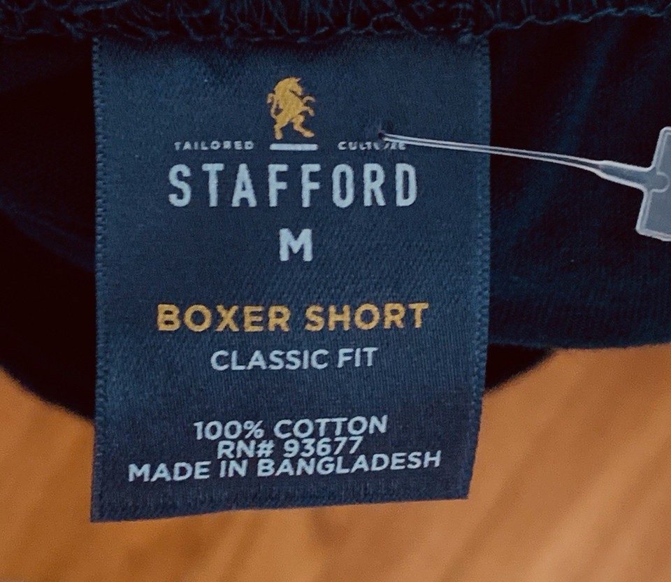 Vintage Stafford Boxer Shorts Underwear Classic Fit Mens Medium 2-Pairs ...