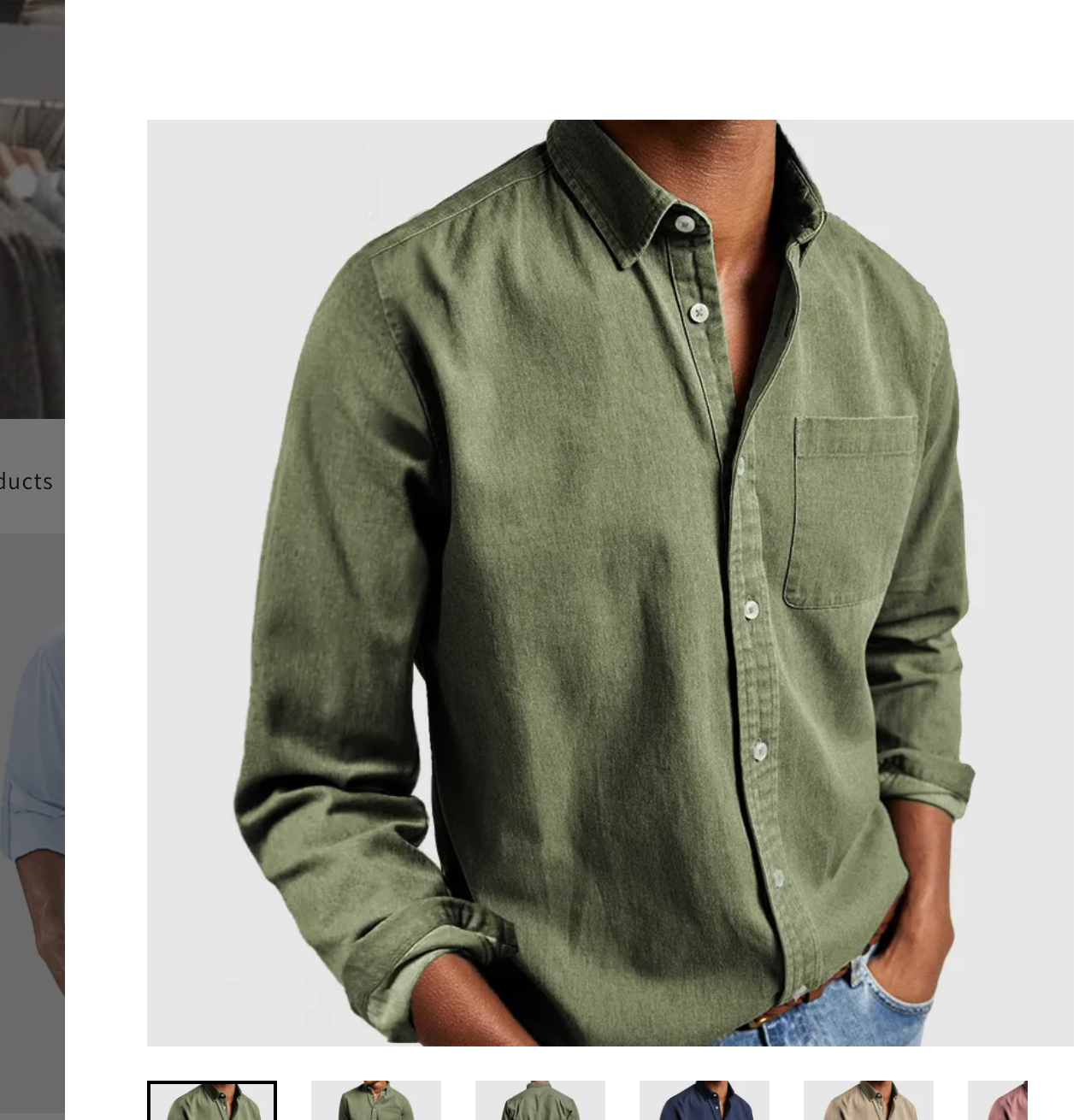 Bestbestones Men's shirts (new) Size L, Beige and olive green 35 USD ...