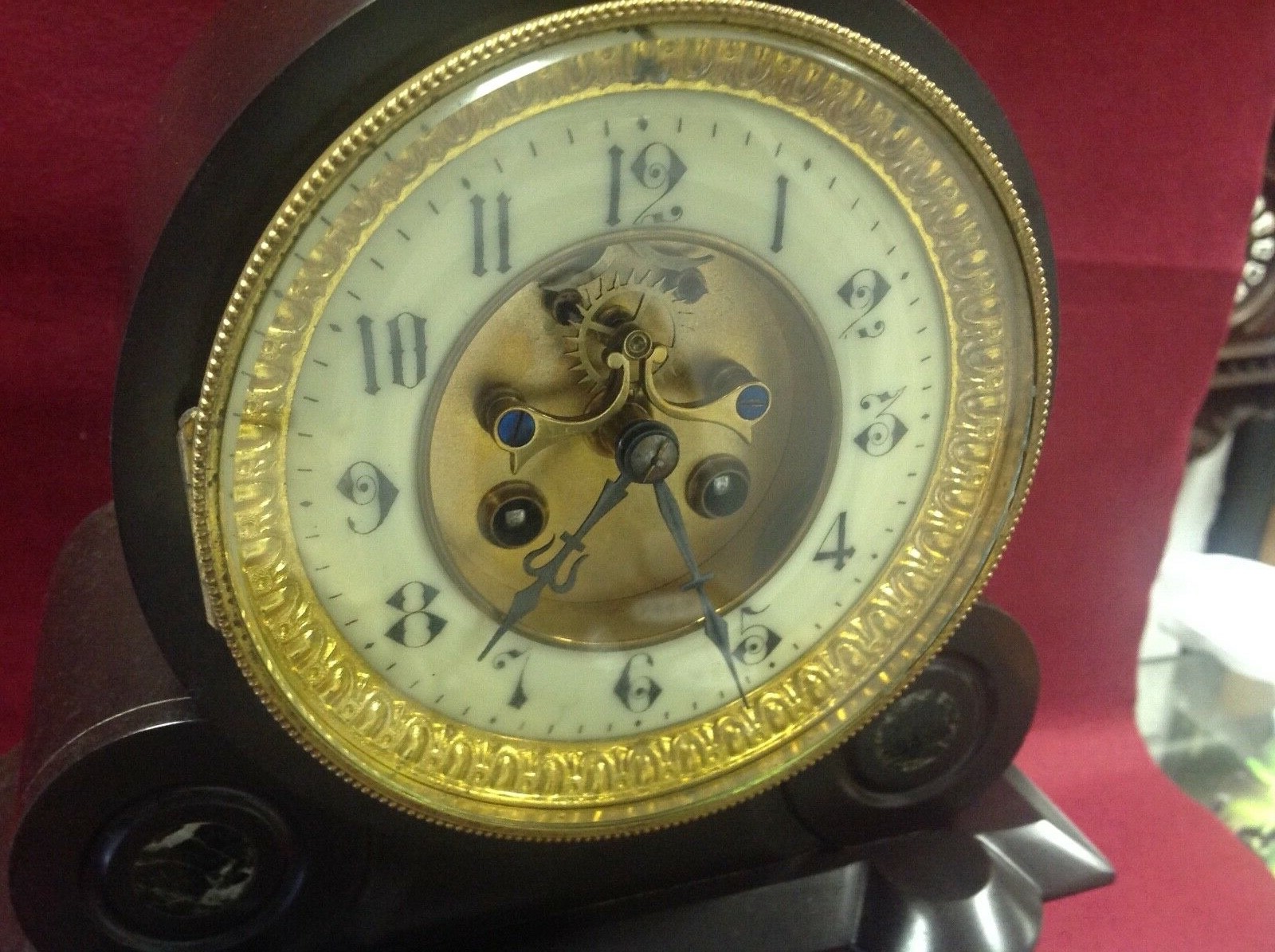 Antiguo reloj Brocot francés S. XIX con péndulo de mercurio | eBay