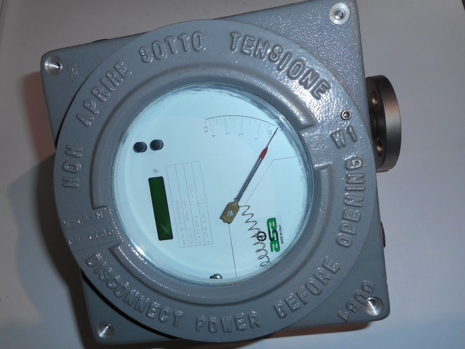ASA Flowmeter C6-2600/47/4 PIGNONE Turbine Rjo01643 ATEX ANSI 300 RF 1 ...