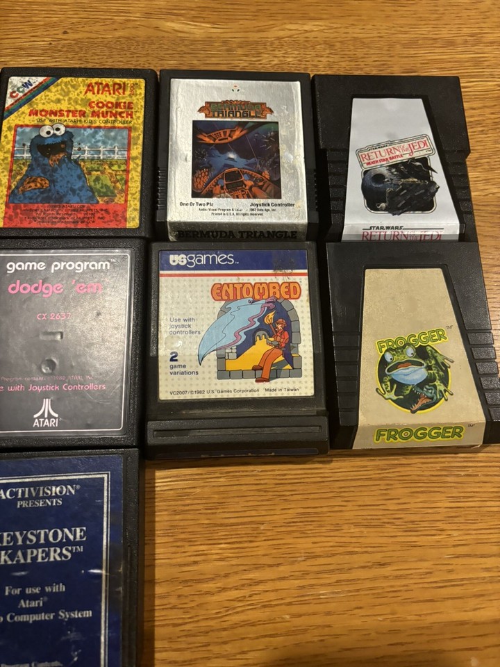 Atari 2600 Tele Games Console Lot! 11 Games, Controllers, Manual + More ...