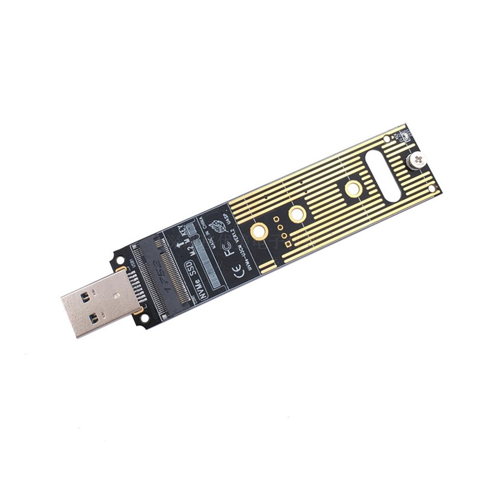 Aluminum M.2 NVME SSD to USB 3.1 Adapter for PCIe NVMe based M Key B+M ...