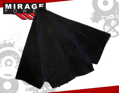 Blue Stitching Gear Box Shift Shifter Boot Black Suede M/T Manual ...
