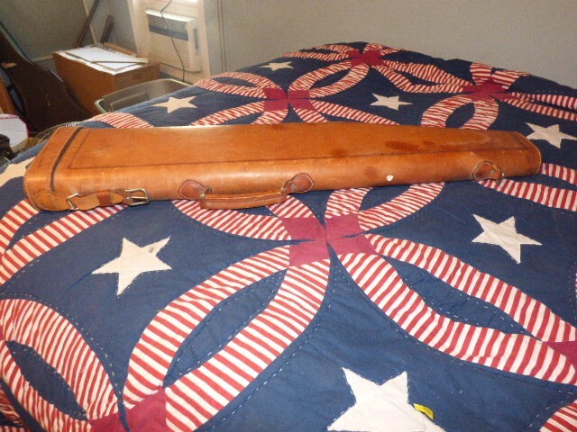 Vintage Knock Down Shotgun Hard Leather Gun Case | eBay