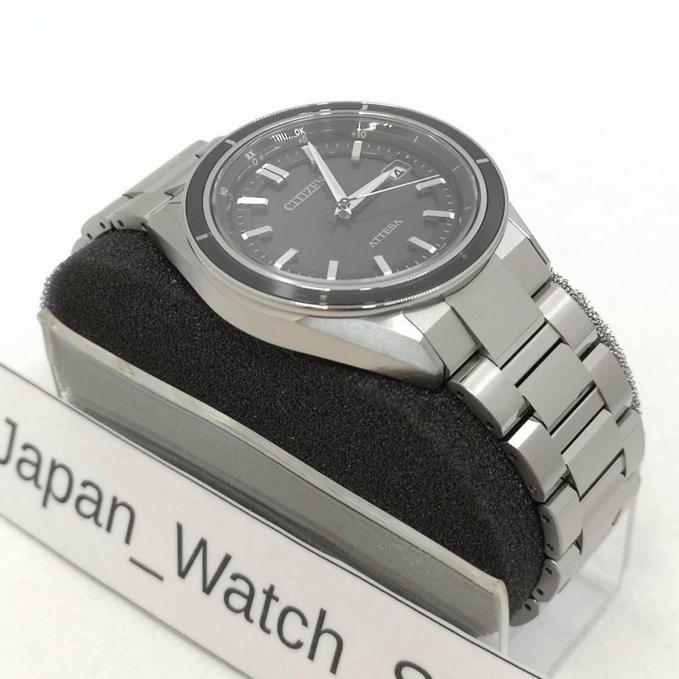 CITIZEN ATTESA ACT Line CB3030-76E Black Eco-Drive Titanium Men Watch ...