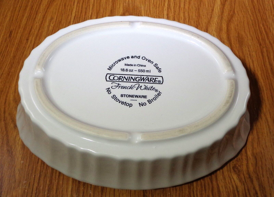 Corning Stoneware 18.6 Oz French White 8" Appetizer Dish | eBay