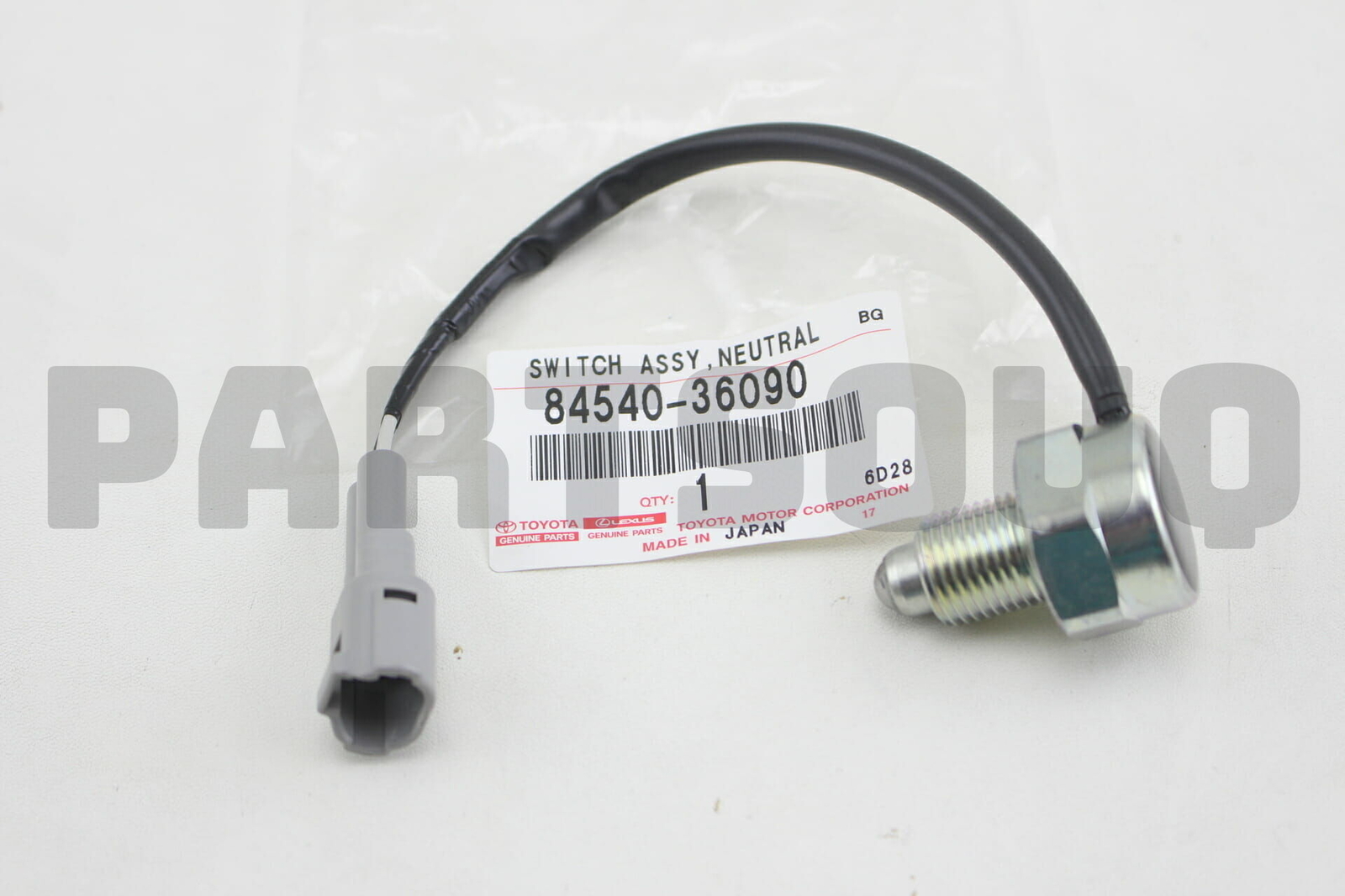 8454036090 Genuine Toyota SWITCH ASSY, NEUTRAL (FOR EXHAUST BRAKE ...