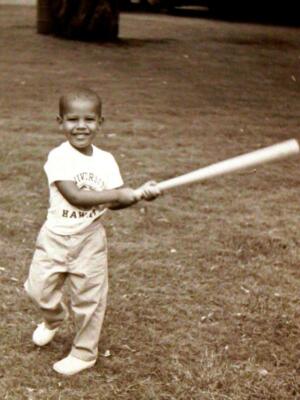 YOUNG CHILD BARACK OBAMA GLOSSY POSTER PICTURE PHOTO PRINT kid ...