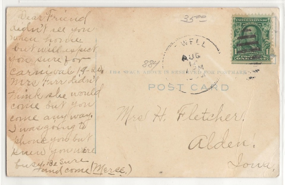 Main Street, stores, Newell, Iowa; Buena Vista County, postcard ...