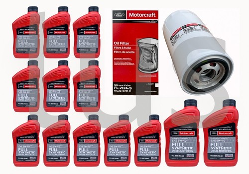 Motorcraft Oil Change Kit 13qt Full Synthetic Diesel Oil 5w40 oil ...