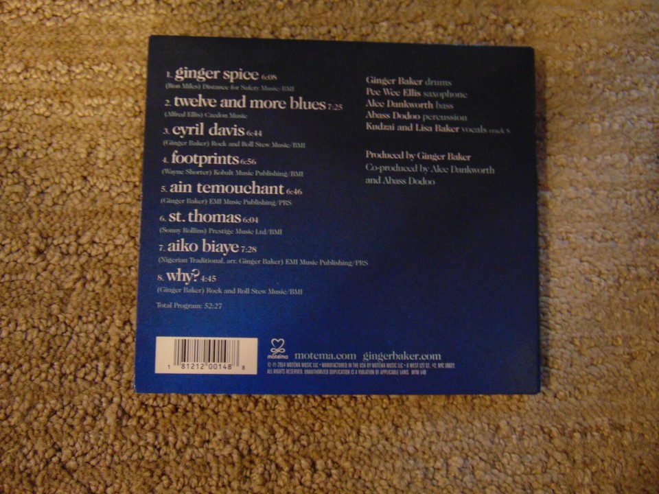 Ginger Baker Why? 181212001488| eBay