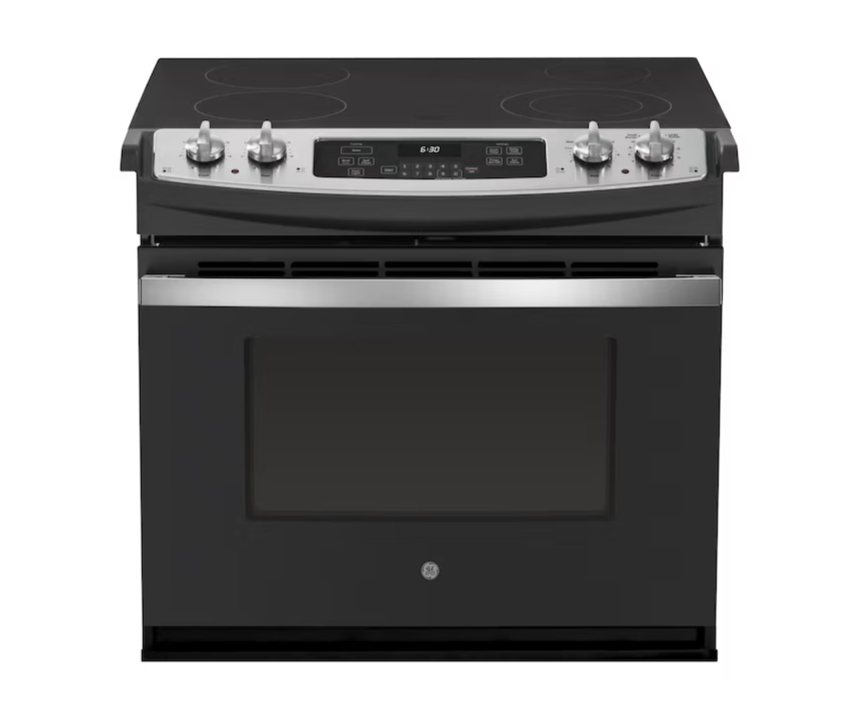 GE 30" Drop-In Electric Range with 4 Elements & Self-Clean - JD630STSS ...
