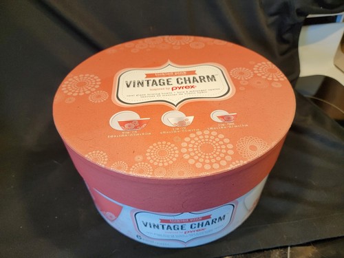 Pyrex VINTAGE CHARM Orange Tickled Pink Nesting Mixing Bowls Lids ...