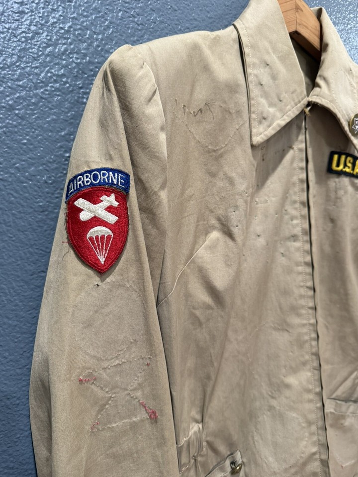 Vintage 40’s World War 2 Us Army Nurses Zip Cotton MP Jacket Size ...