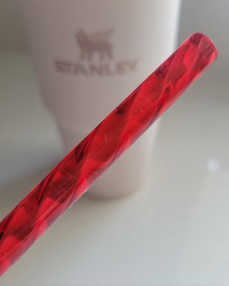 10-RARE 10MM 40/42oz Fat Crystal Swirly Wavy Shiny 12" Stanley ...