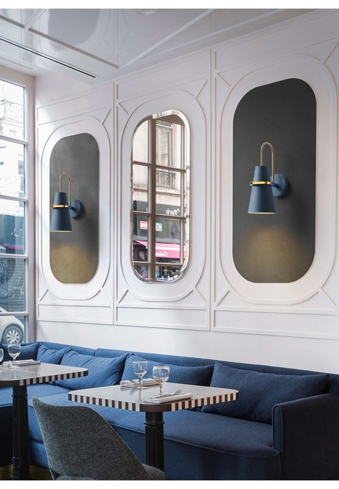 Modern Macaron LED Horn Wall Light for Bedside Living Room Home Decor ...