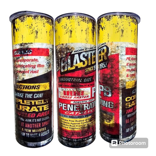PB P B Blaster Mechanic Tumbler 20oz Tumblers Motor Oil Engine | eBay