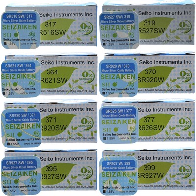 2 x Seiko Silver Oxide 1.5V Watch Batteries ALL SIZES | eBay