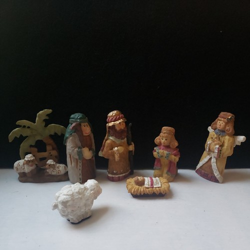 Miniature Nativity Scene in original box | eBay