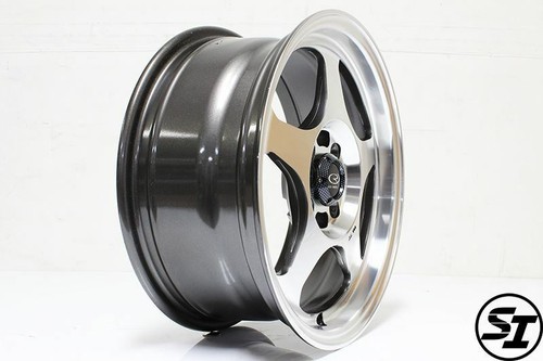 ROTA SLIPSTREAM WHEELS POLISH 15X6.5 +40 4X100 FOR CIVIC INTEGRA DEL ...