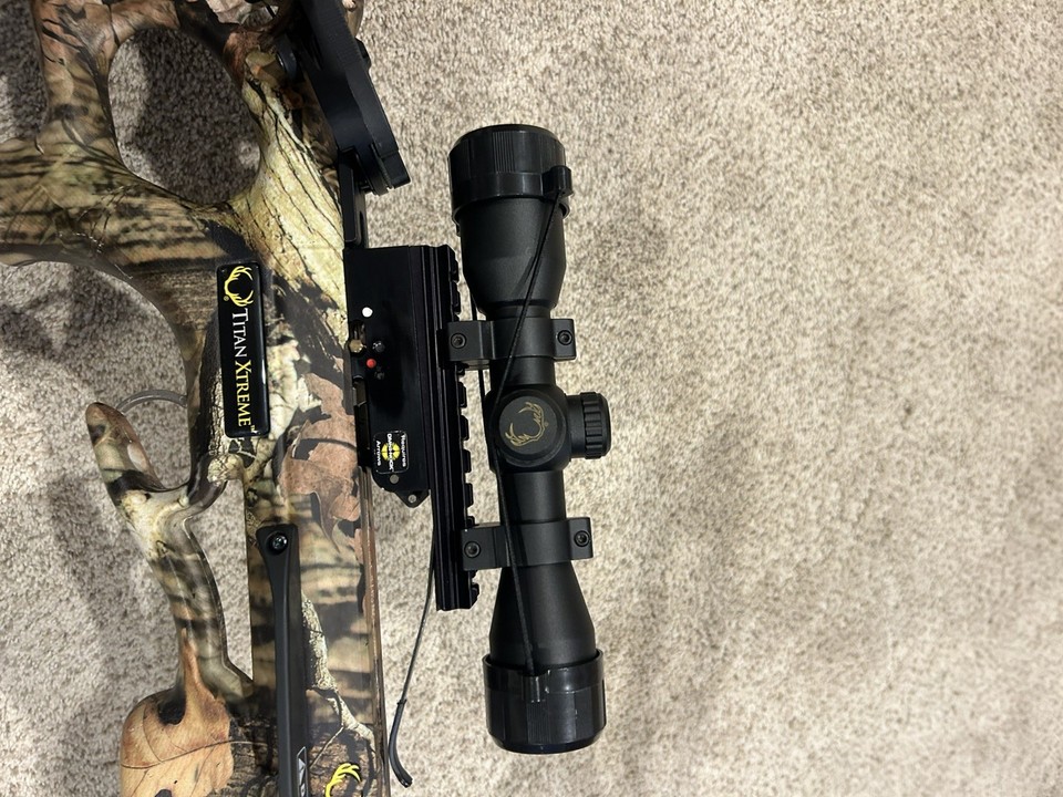 Ten Point Titan Xtreme Cross bow w/ Acu draw, scope, case and Bolts | eBay