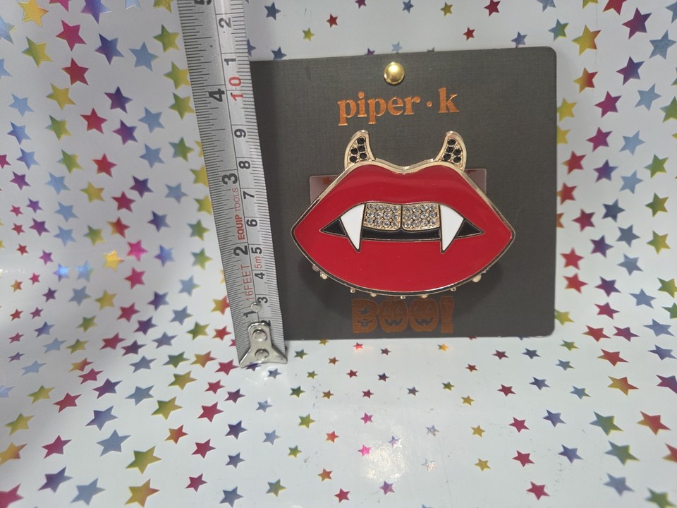 Piper K Hair Clip - Vampire Lips - Diamante | eBay UK