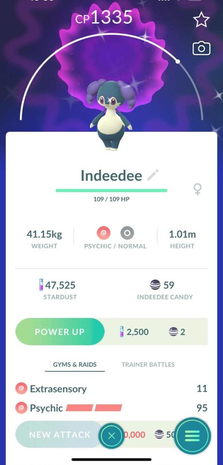 Pokémon Go - Shiny Indeedee - Mini PTC have 80k Stardust | eBay