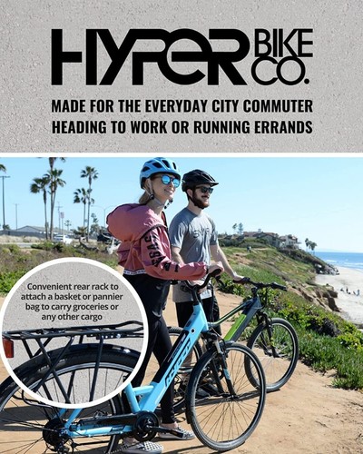 Hyper E-Ride 700C 36V 250W City Electric Assist Bike - Blue ...